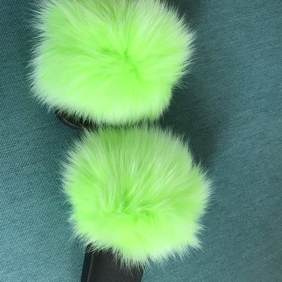 Shoes | Lime Green Slides | Poshmark